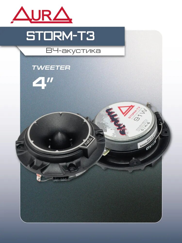 Рупорные ВЧ AURA STORM-T3/4"(10 см)