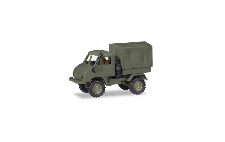 Unimog U411 Масштабная Модель Грузовика 1:87 от Herpa, Детализированная Сборная Игрушка для Коллекционеров