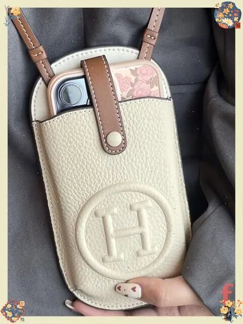 Thermos Сумка кросс-боди из воловьей кожи, бежевая, 20x10x20 см