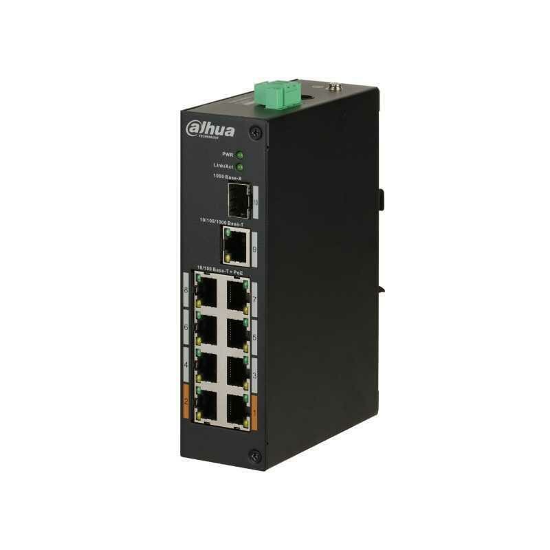 Dahua DH-PFS3110-8ET-96 Коммутатор PoE 8ми портовый