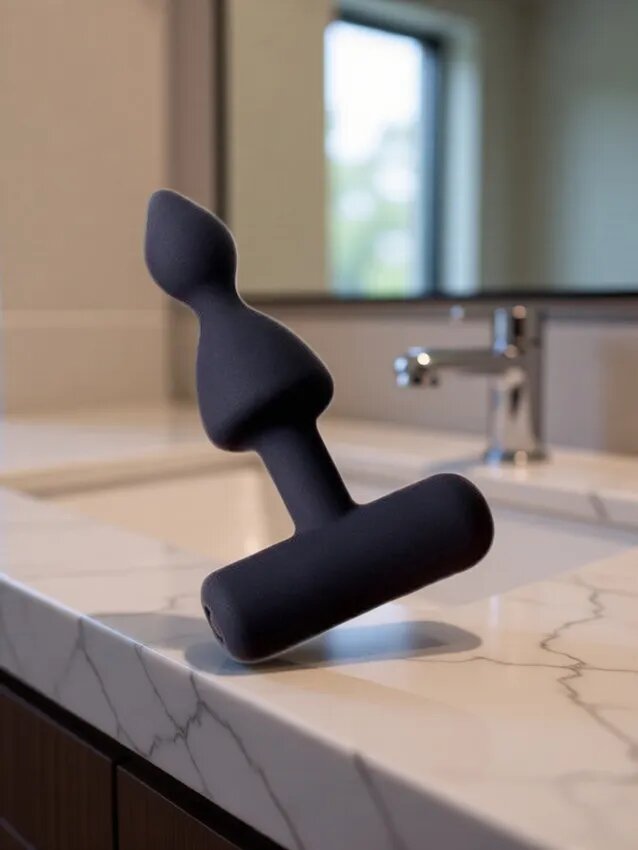 Erotist Анальная вибровтулка Vibrating Anal Plug Arrow 8.5 см, черная
