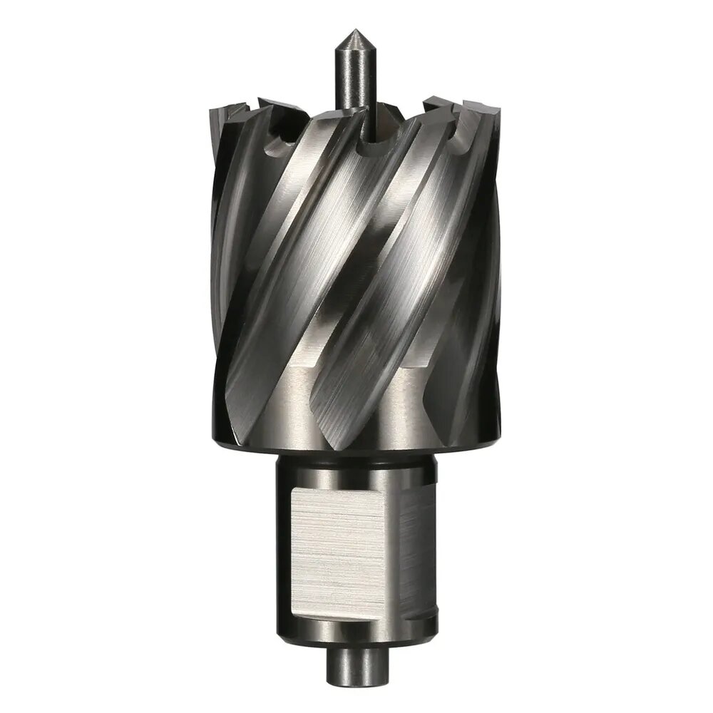 Сверло корончатое по металлу 34X30mm HSS Weldon 19mm из быстрорежущей стали / Кольцевая фреза по металлу