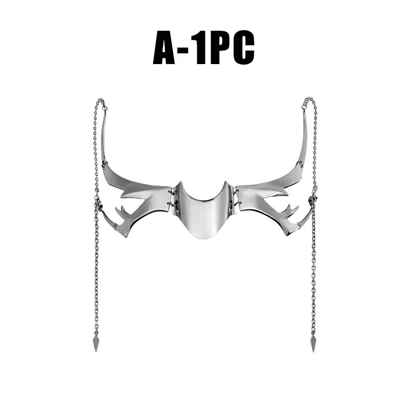 Металлическая маска киберпанк A-1PC
