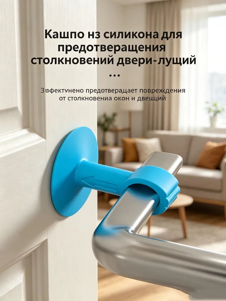 Силиконовый дверной упор, наклейка для предотвращения столкновений на дверях