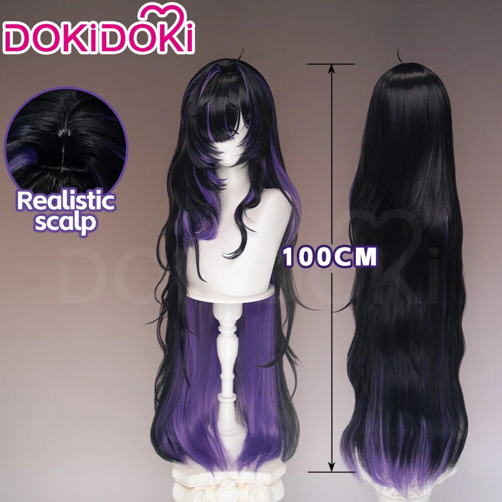 Парик фиолетовый 100см Dokidoki Arcana