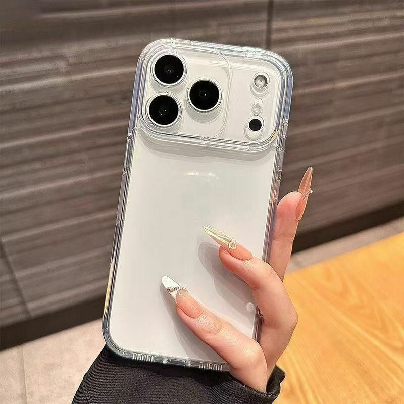 Прозрачный и утолщенный чехол для iPhone 17 Pro Max, мягкий чехол для Apple 16/15 Pro, простой стиль для 17 Air и 14.
