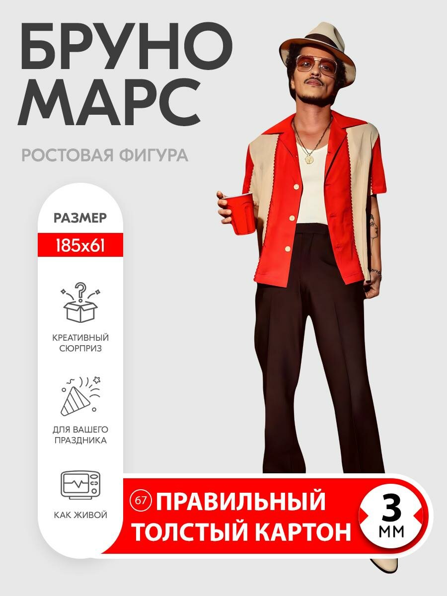 Аксессуар для фотосессий, самое это, Бруно Марс (АРТ.), ростовая фигура