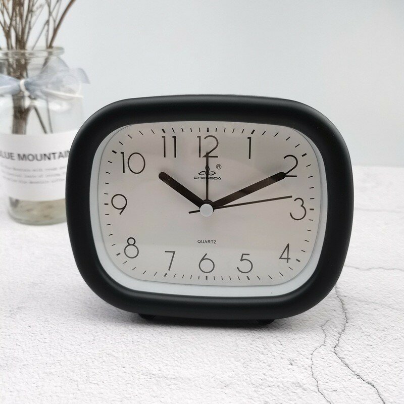 Kids bedroom alarm clock with analog and digital display and color options for nighttime wakeup brand unspecified black