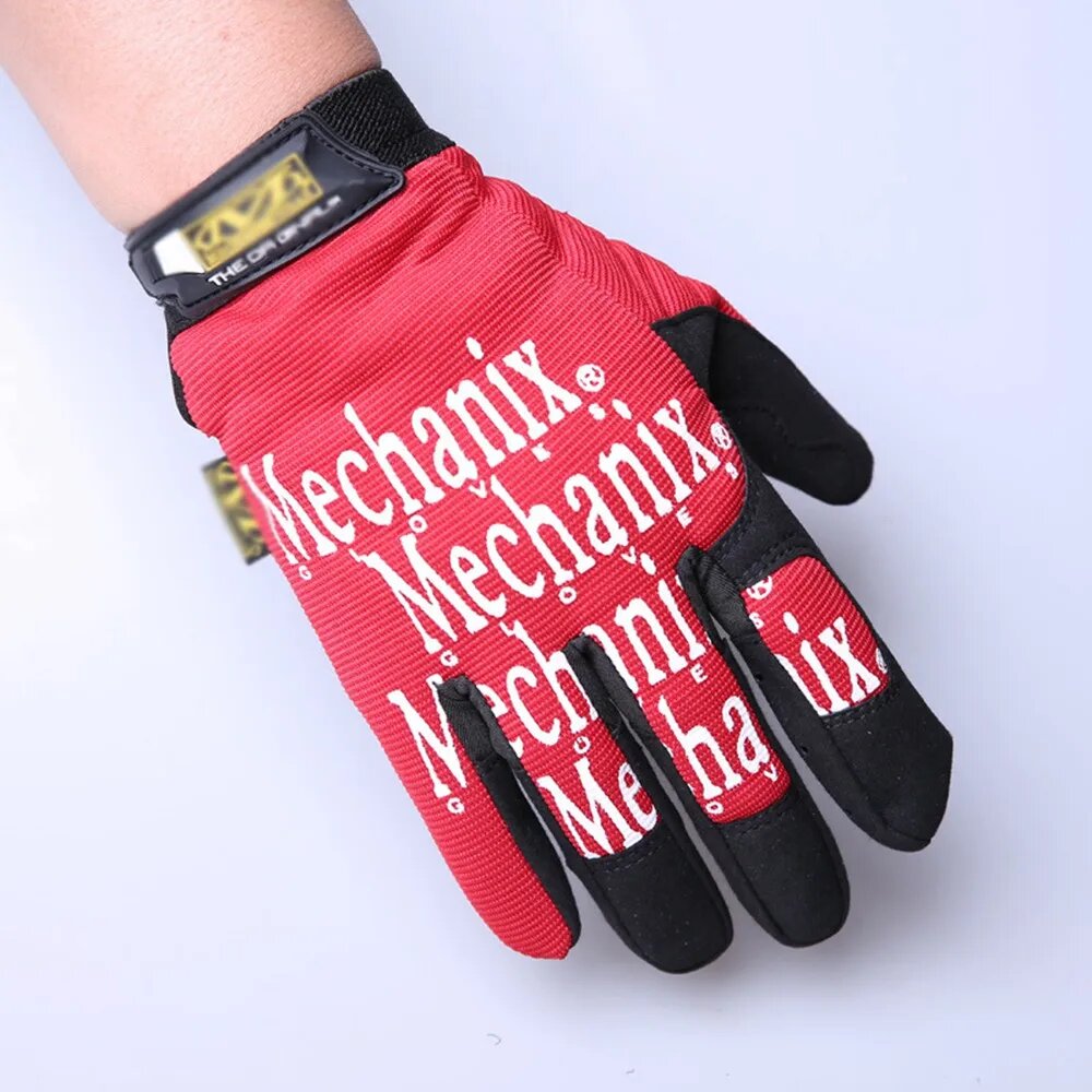 Перчатки Mechanix красные противоударные