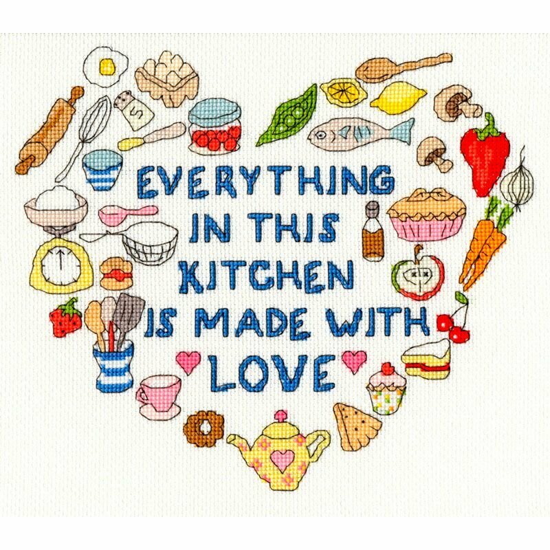 Набор для вышивания Bothy Threads "Heart of the Kitchen", канва, мулине