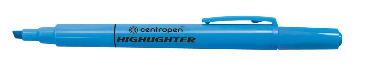 Текстовыделители Centropen Флуоресцентные, 1-4 мм, голубые, 10 шт (8722/1)