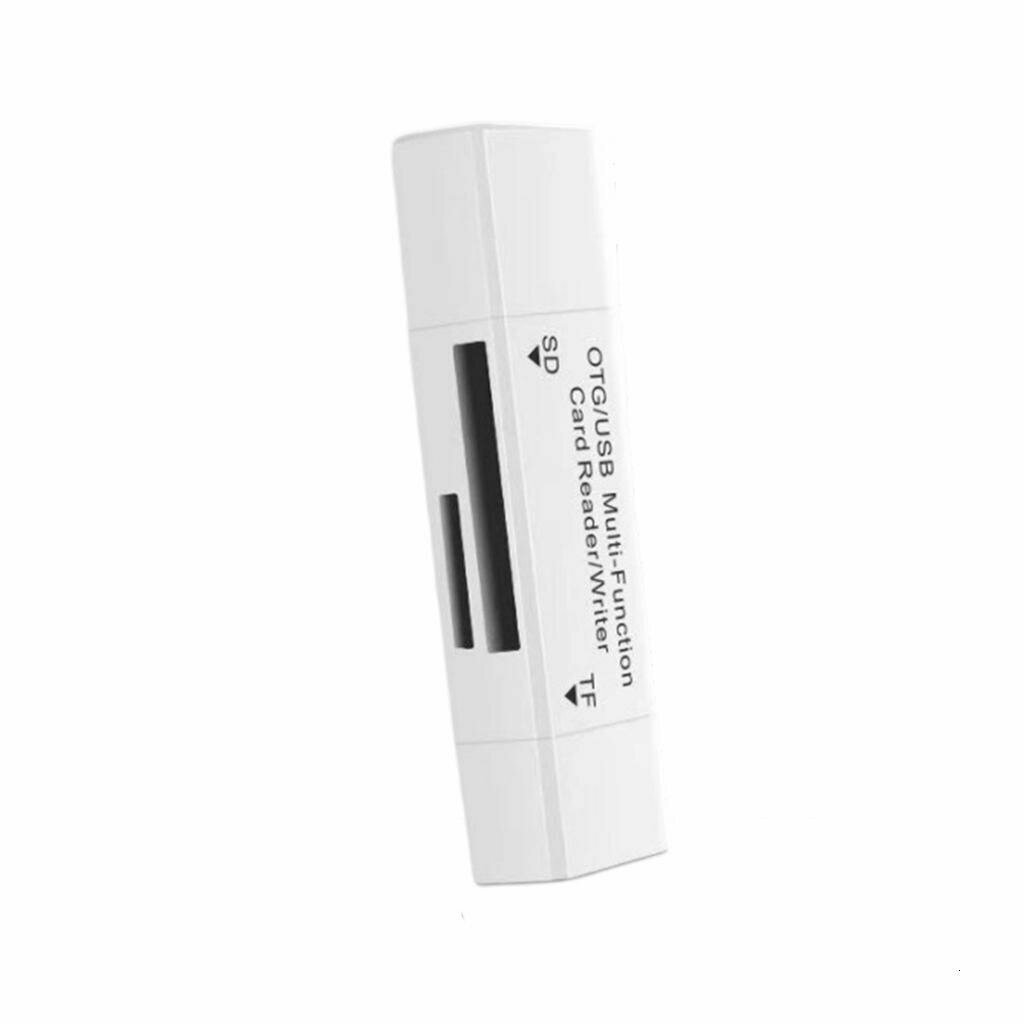 Картридер USB-C 2 в 1 для SDXC/TF карт, Белый