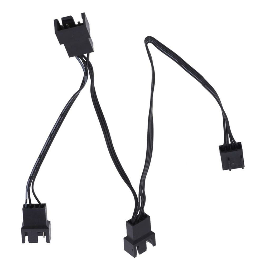 Кабель-удлинитель для вентилятора 4Pin на 3x4Pin, 30 см