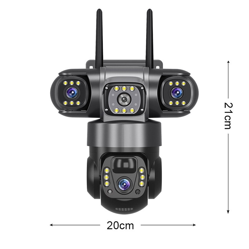 6MP WiFi Проводная Внешняя Камера Наблюдения с Мобильным Дистанционным Управлением