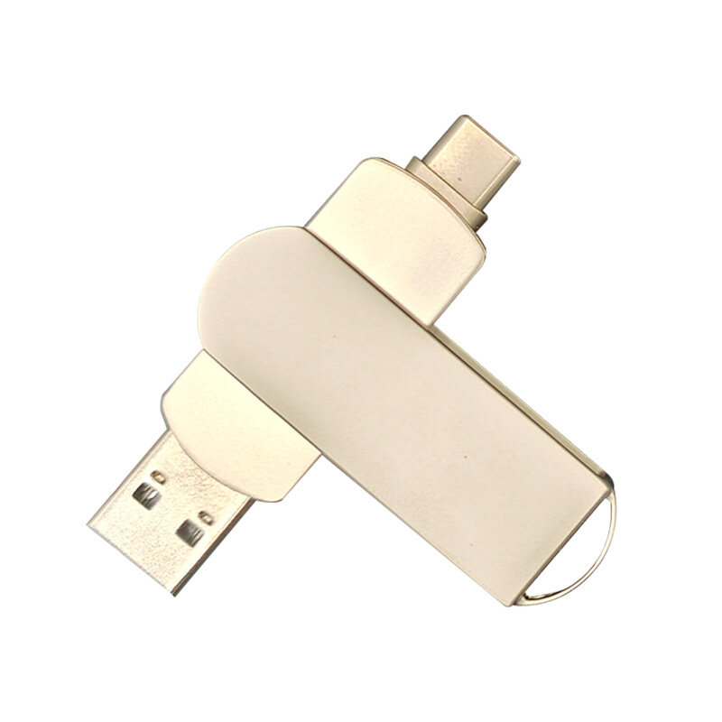 Металлический вращающийся USB 3.0 флеш-накопитель 128 ГБ для смартфонов и ПК — премиальное хранение данных