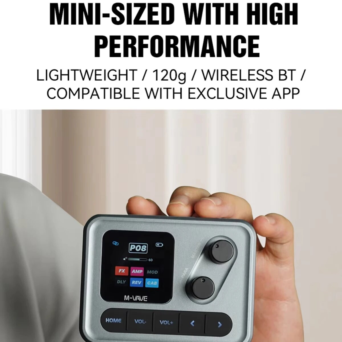 M-VAVE Pocket AMP гитарный мультиэффектор — фото 1