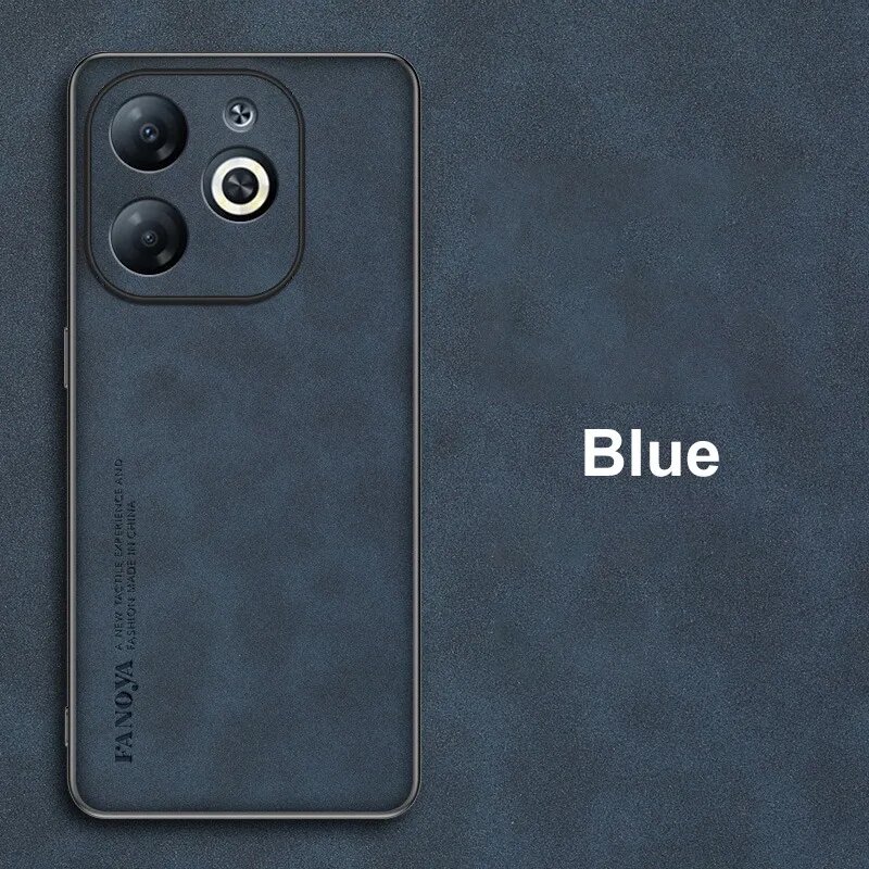 Роскошный Чехол EUCAGR Из Искусственной Кожи Для Tecno Spark 20/20C/POP Синий, Blue, Tecno Spark 20