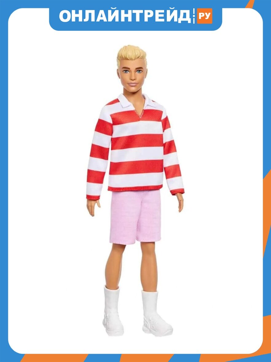 Кукла Barbie HYV01 Кен Красавчик, серия Fashionistas