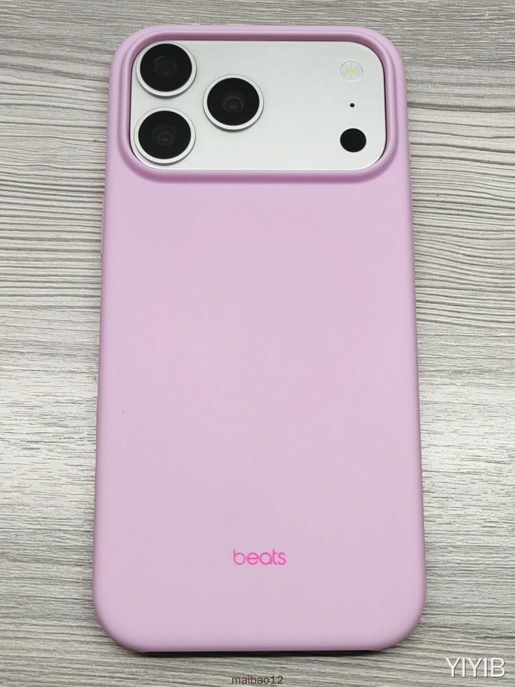 Ехол Beats для iPhone 17 Pro Max С MagSafe и защитой камеры Антиударный Светло-розовый