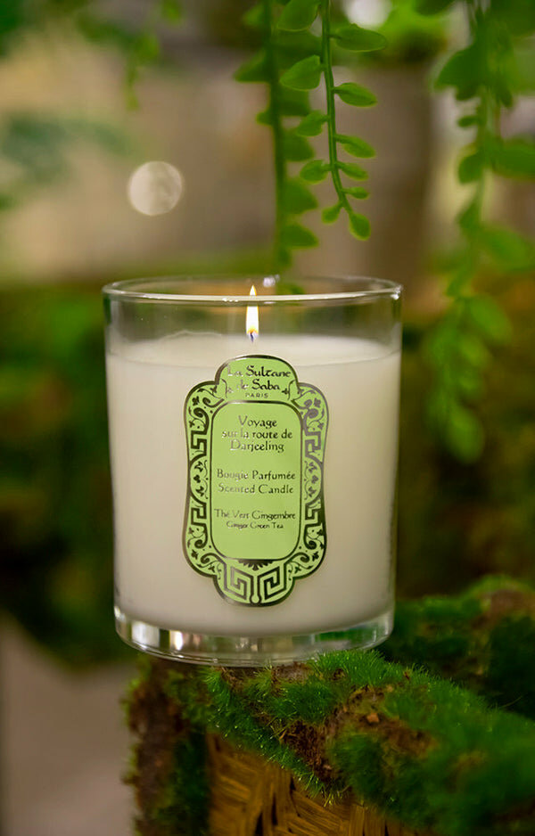Свеча ароматическая La Sultane de Saba Scented candle Ginger green tea 165 г. — фото 1