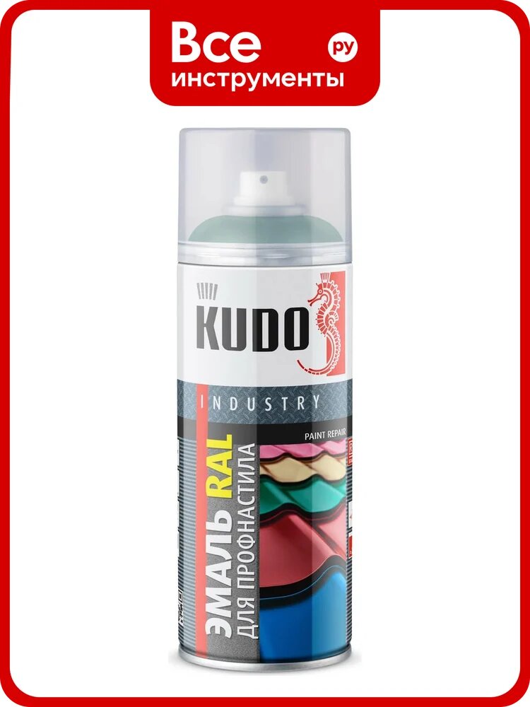 Эмаль для металлочерепицы KUDO RAL 6005 зеленый мох KU-06005R надежной конструкции
