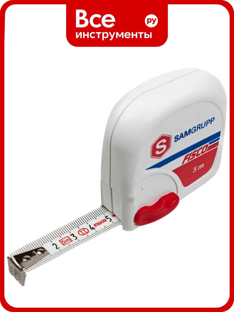 Рулетка SAMGRUPP Fisco 5 м FIS-063000500, Рулетка samgrupp fisco 5 м 16083 используется для измерительных работ