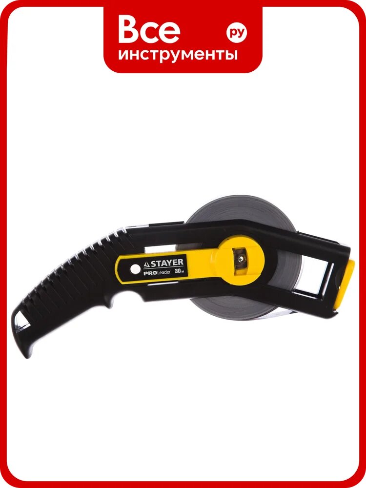 Геодезическая мерная лента STAYER LEADER, 30м 2-34183-030 для измерения ландшафта