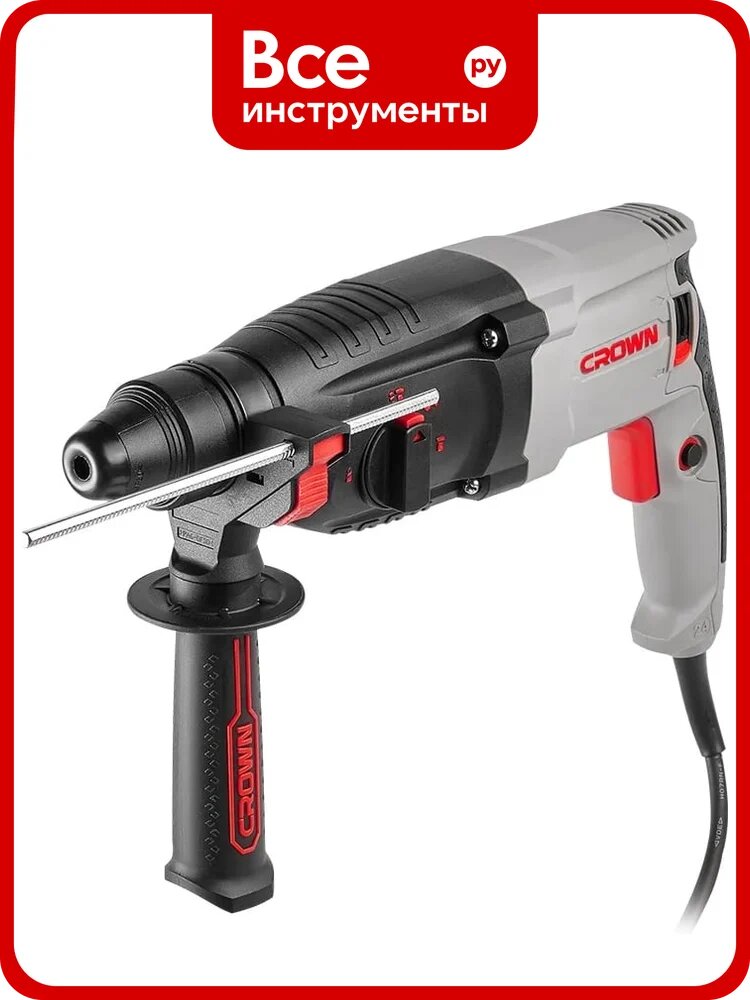 Перфоратор Crown CT18181 BMC, 710Вт, 2.5Дж, 3 режима, SDS-Plus, кейс
