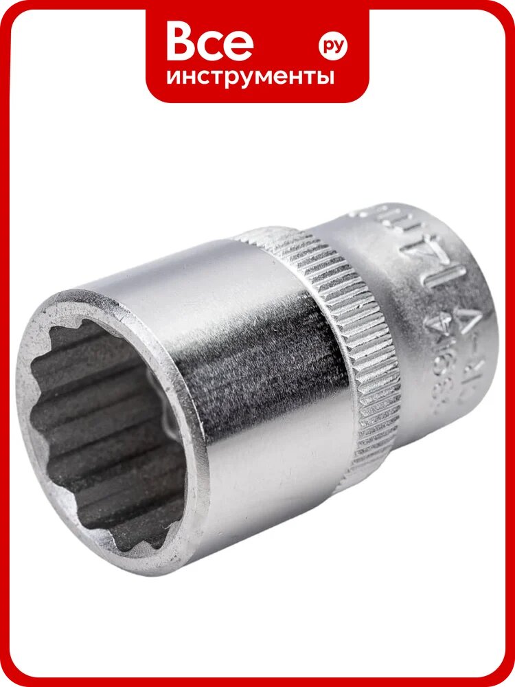 Головка торцевая Force 53914, CrV, 12-гранник, 14мм, 3/8", метрическая система