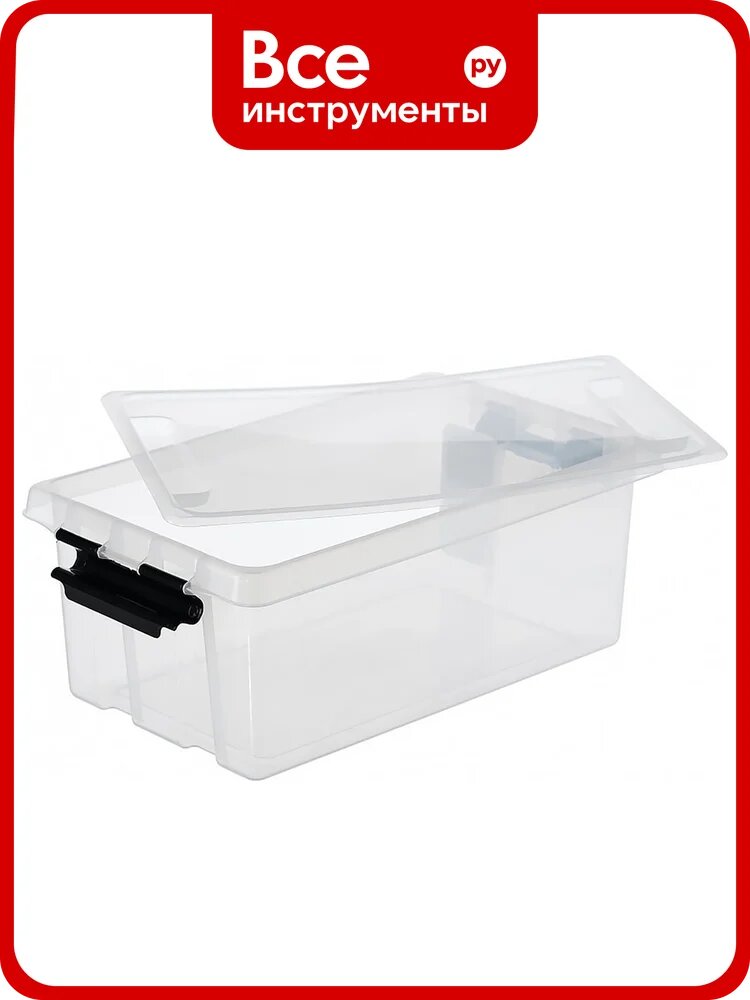 Контейнер с крышкой HONEYCOMB 10 л, серия HOME, прозрачный M-H10-00.07new