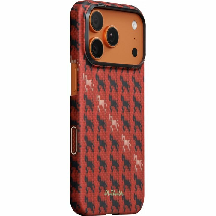 Чехол Pitaka Ultra-Slim Case (PitaTap) Happiness Rides для iPhone 17 Pro, (Maroon) Красный HR1708P