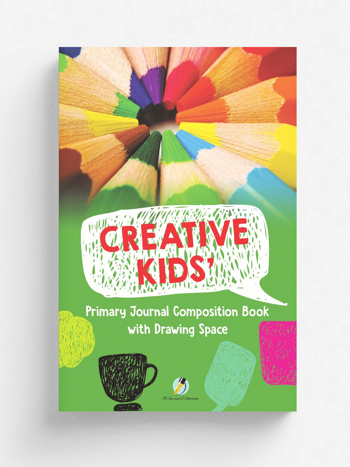 Creative Kids' Primary Journal Composition Book with Drawing Space