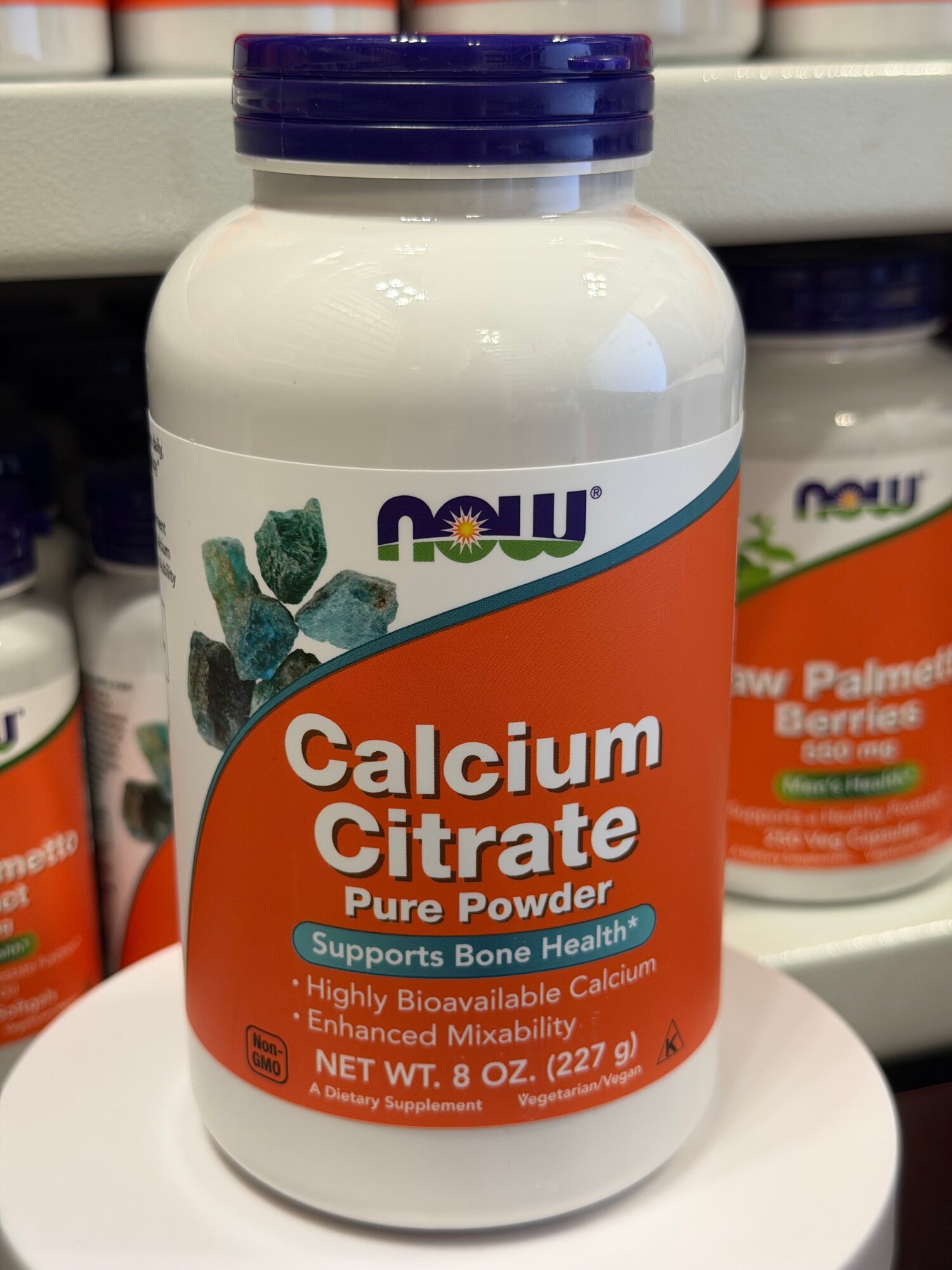 NOW Calcium Citrate Pure Powder для укрепления костей (227 гр)