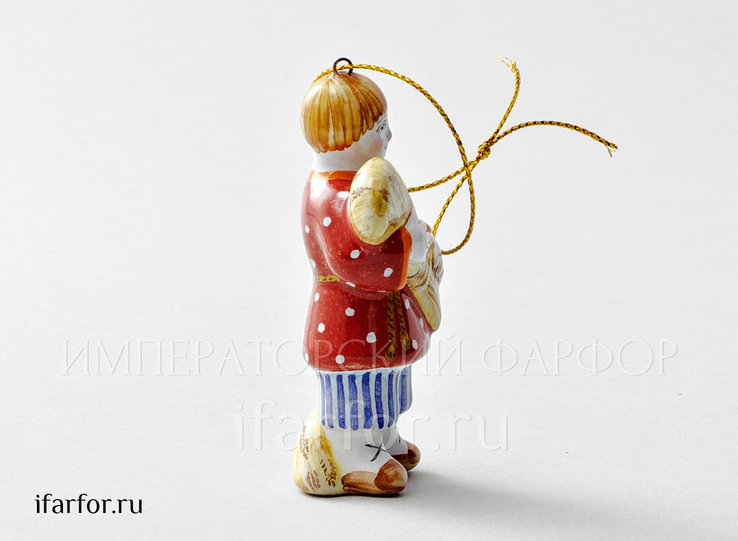 Елочная игрушка Мальчик со снопом — фото 1