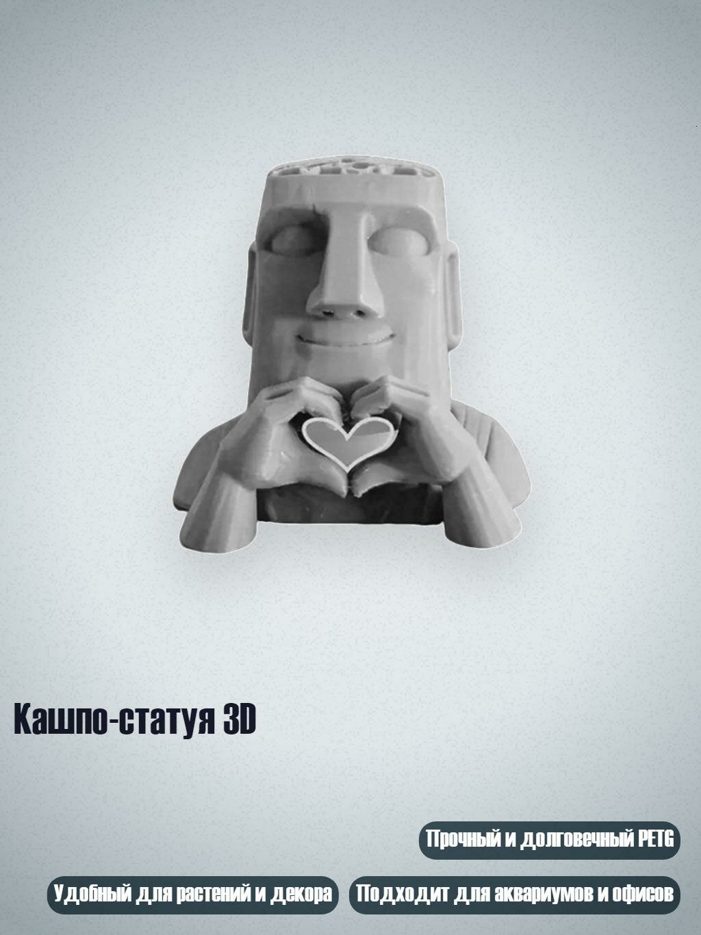 Кашпо-статуя 3D, 2