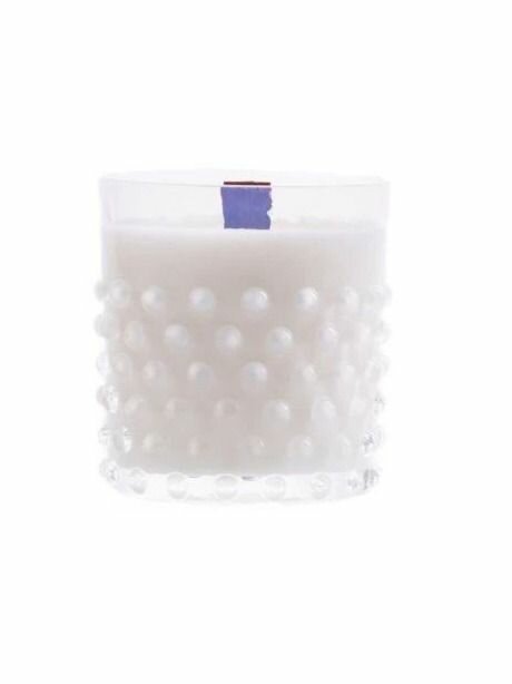 Свеча Мандарин/Гранат "Anna von Lipa", в стеклянном стакане 150 мл Hobnail Candle 200g, Creamy White