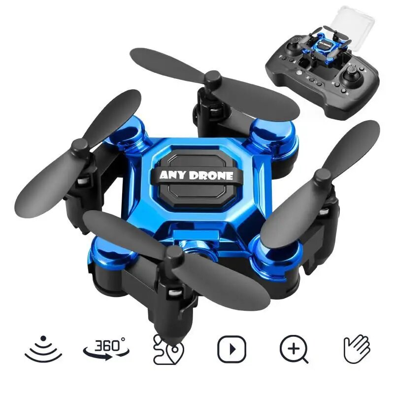 Дрон Any Drone синий, 1080P, 12мин полета