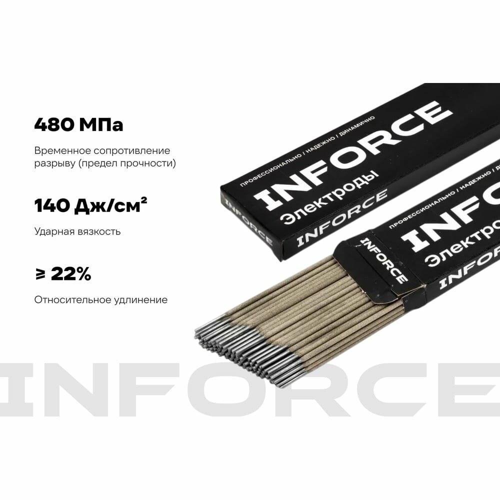 Электроды 46.00 (2 мм; 1 кг) Inforce IWET-2010O-46 — фото 1
