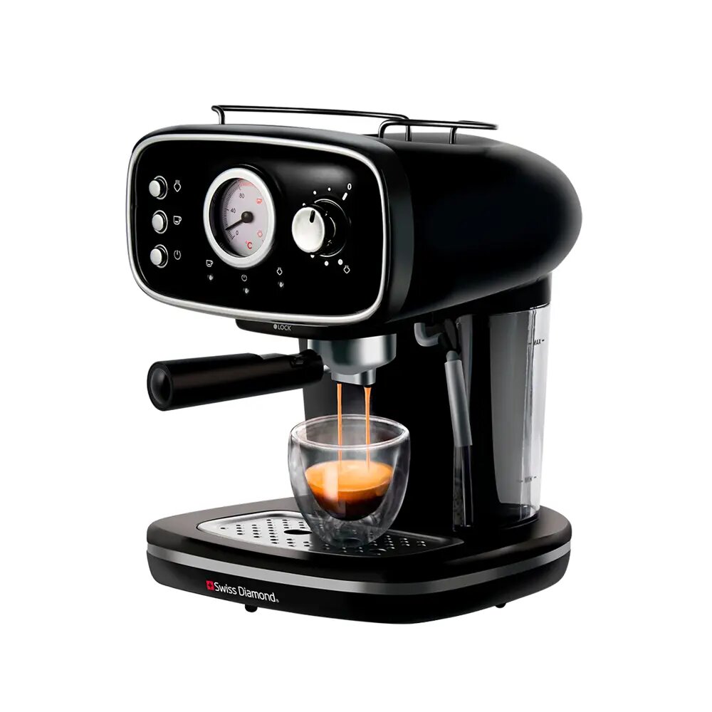 Кофеварка рожковая Swiss Diamond DeLux SD-ECM 001
