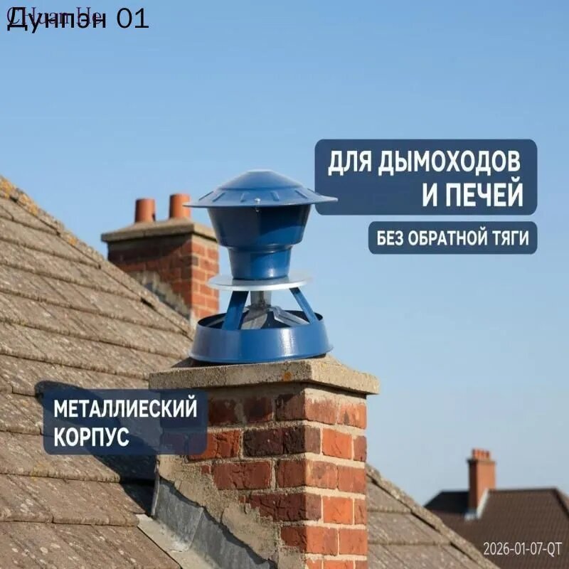 Вытяжной вентилятор для дымохода, предотвращающий обратную тягу и усиливающий тягу в печи