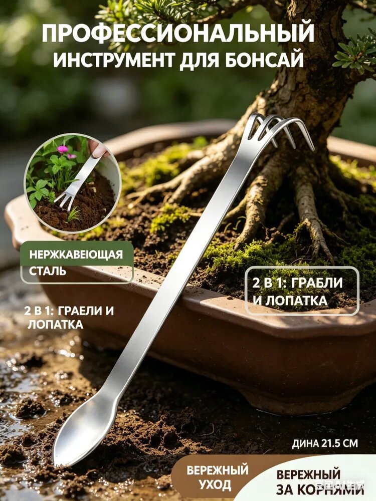 Рыхлитель , Плоские, Нержавеющая сталь, 2 см
