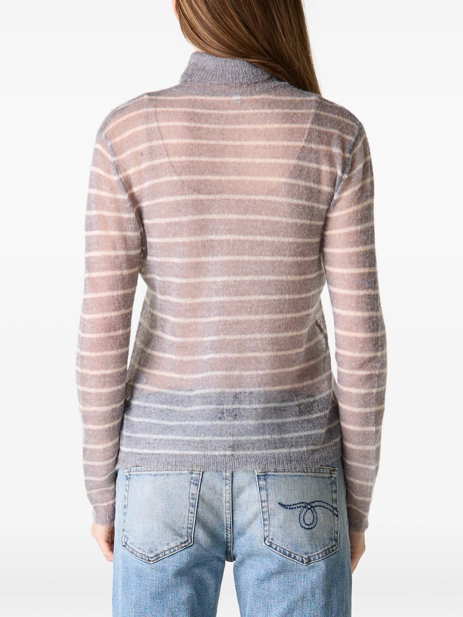 Топ R13 Striped turtleneck top, размер 6 — фото 1
