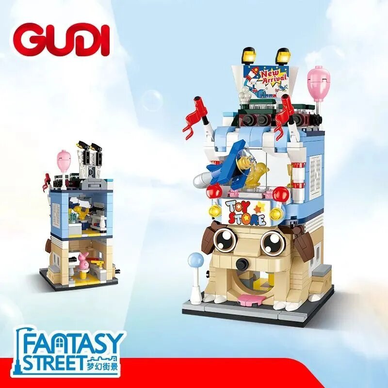 Конструктор GUdi Fantasy Street Здание Магазин игрушек