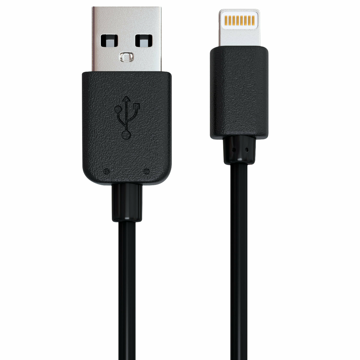 Упаковка 4 шт. Кабель USB 2.0 – Lightning, 1 м, RED LINE, для подключения портативных устройств, черный, УТ000008646
