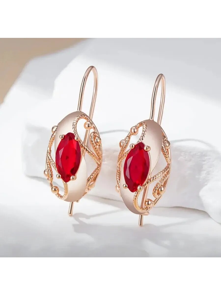 Серьги, циркон