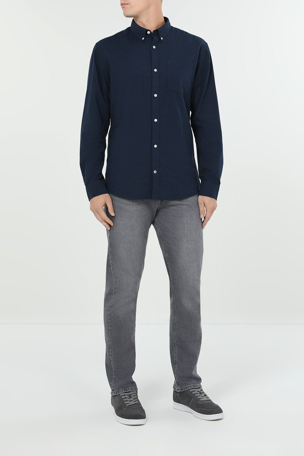Рубашка Jack & Jones, размер 48, синий — фото 1