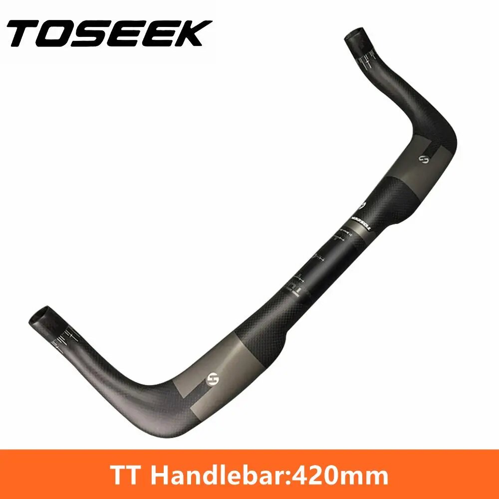 TOSEEK Углеродный руль для триатлона 31.8 мм 400/420/440 мм