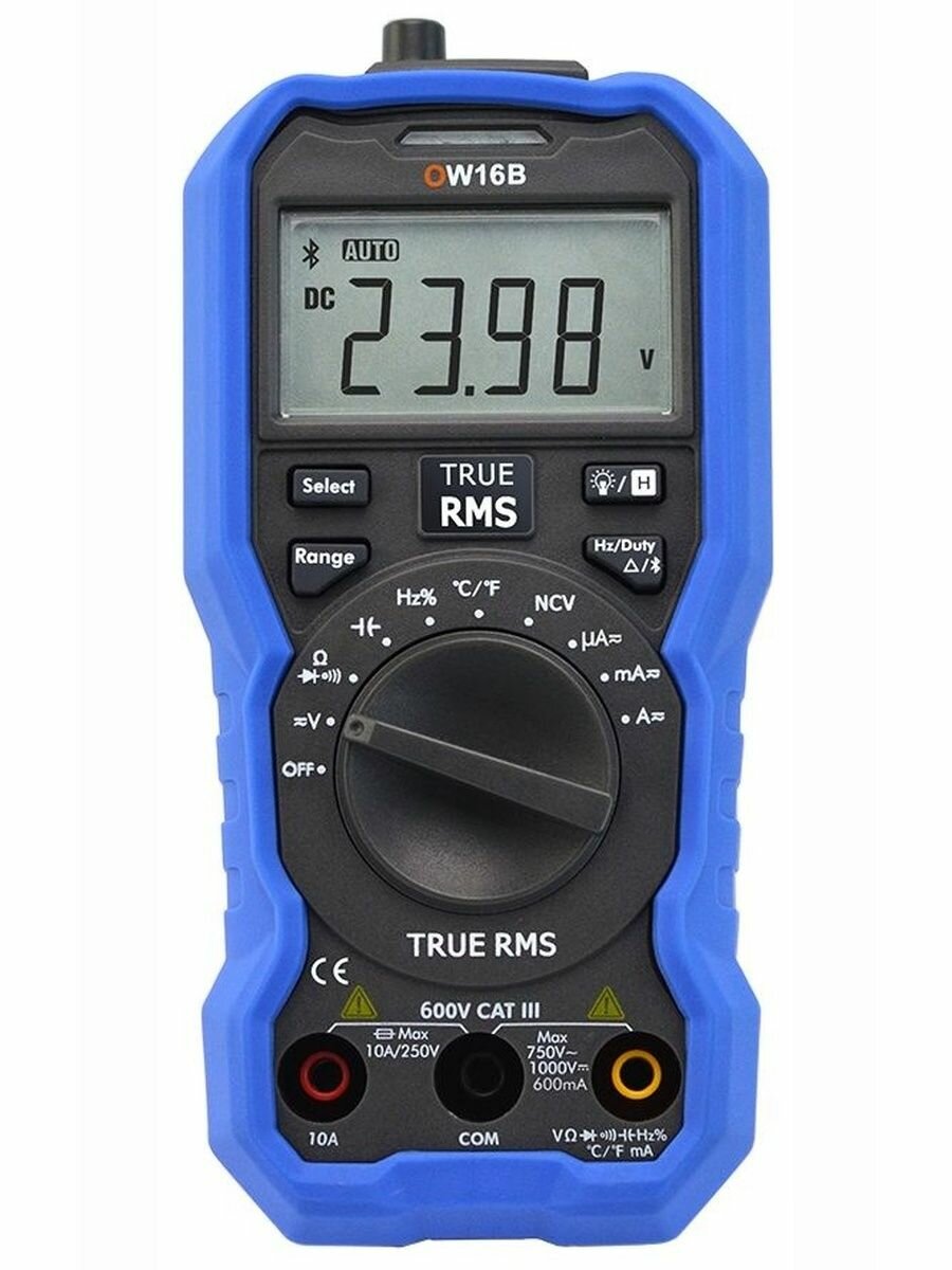 Mультиметр OW16B OWON автомат bluetooth True RMS разрядность 5999 компактный