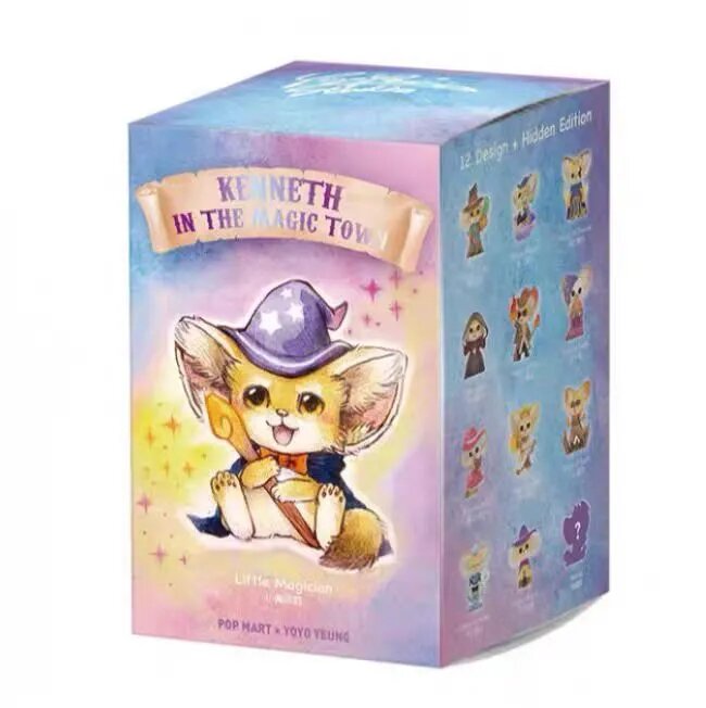 100% Original коллекционная игрушка /Слепая коробка/POP MART Kenneth in the Magic Town Series Confirmed Blind Box Figure HOT
