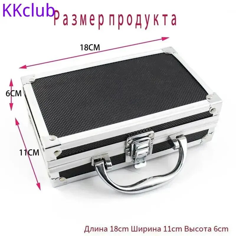 Шкатулка для денег 18x11x6 см, алюминий, Черный, для хранения ценных вещей — фото 1